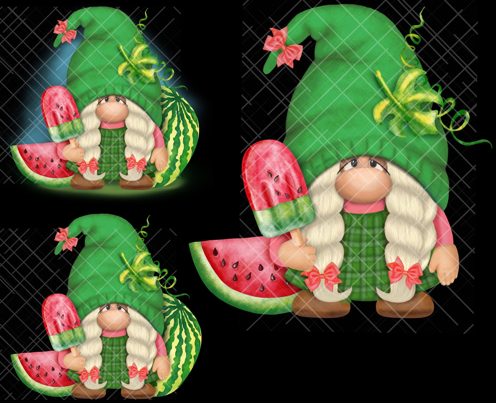 Watermelon Gnome PNG Clipart Summer Cute Gonk Farm Gnome Waterslide Ice ...
