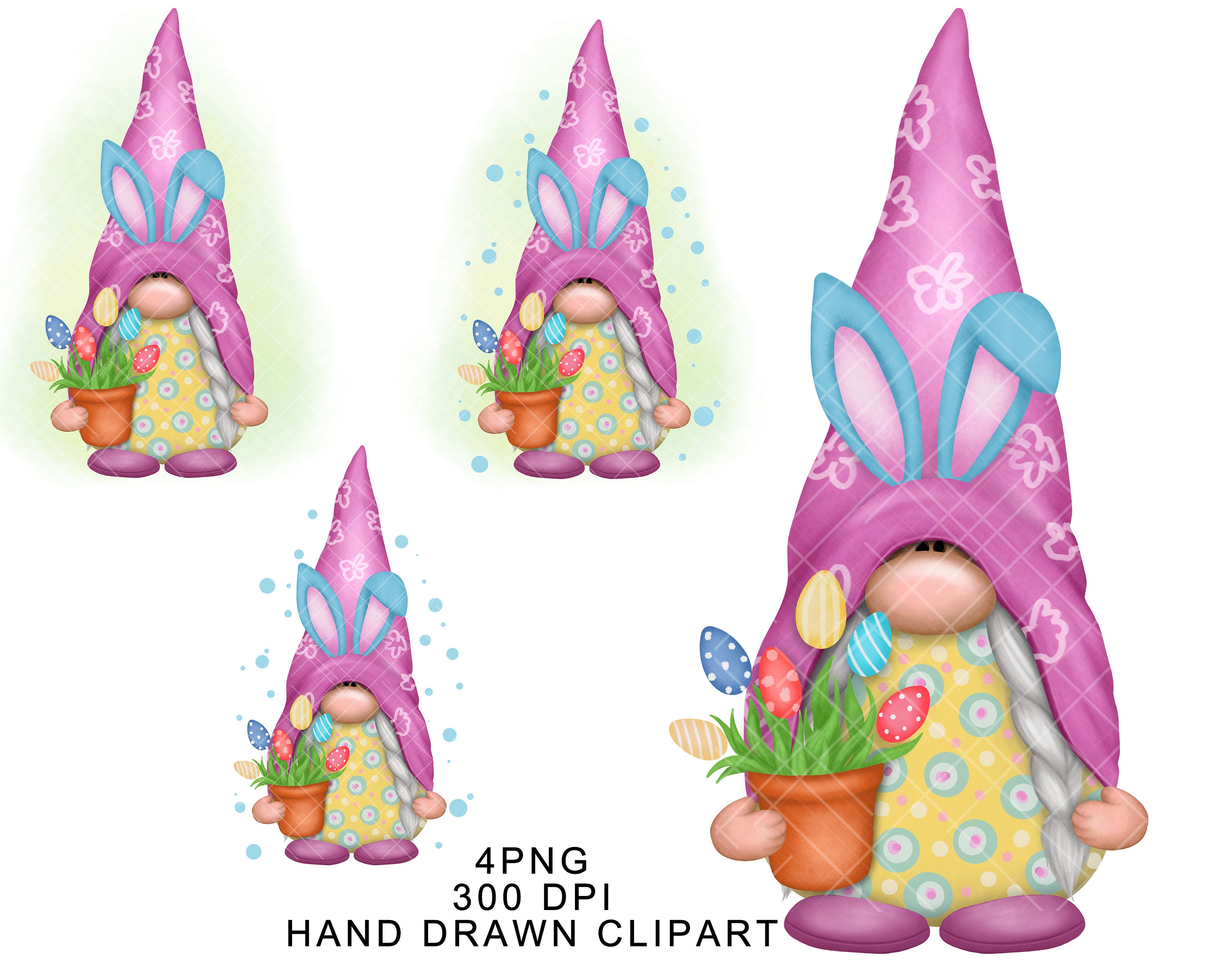 Easter Gnome PNG Clipart Spring Cute Gonk Decal Tumbler - Etsy