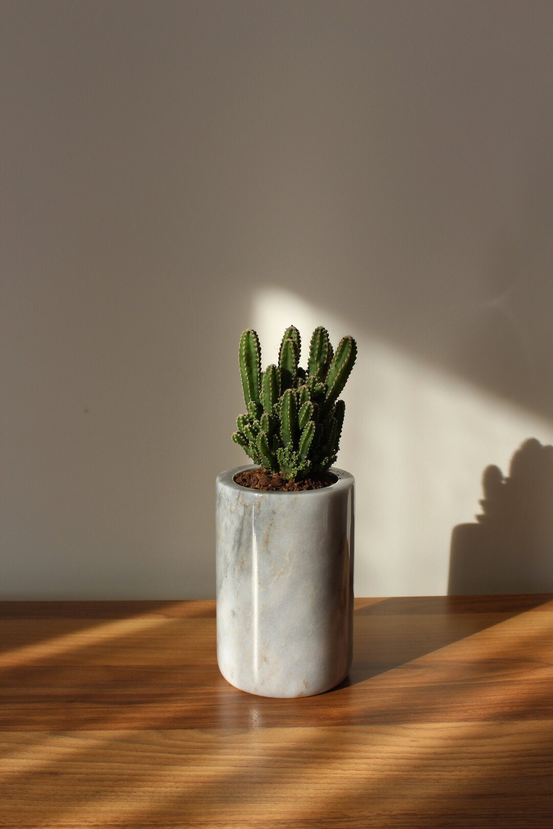 Marble Pot, Original Grey Marble Pot, Marble Vase, Pots for Plants ...