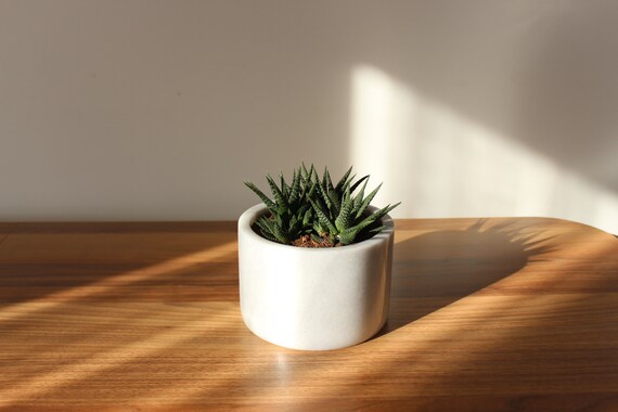 Marble Pot Original Grey Marble Pot Marble Vase Pots for | Etsy