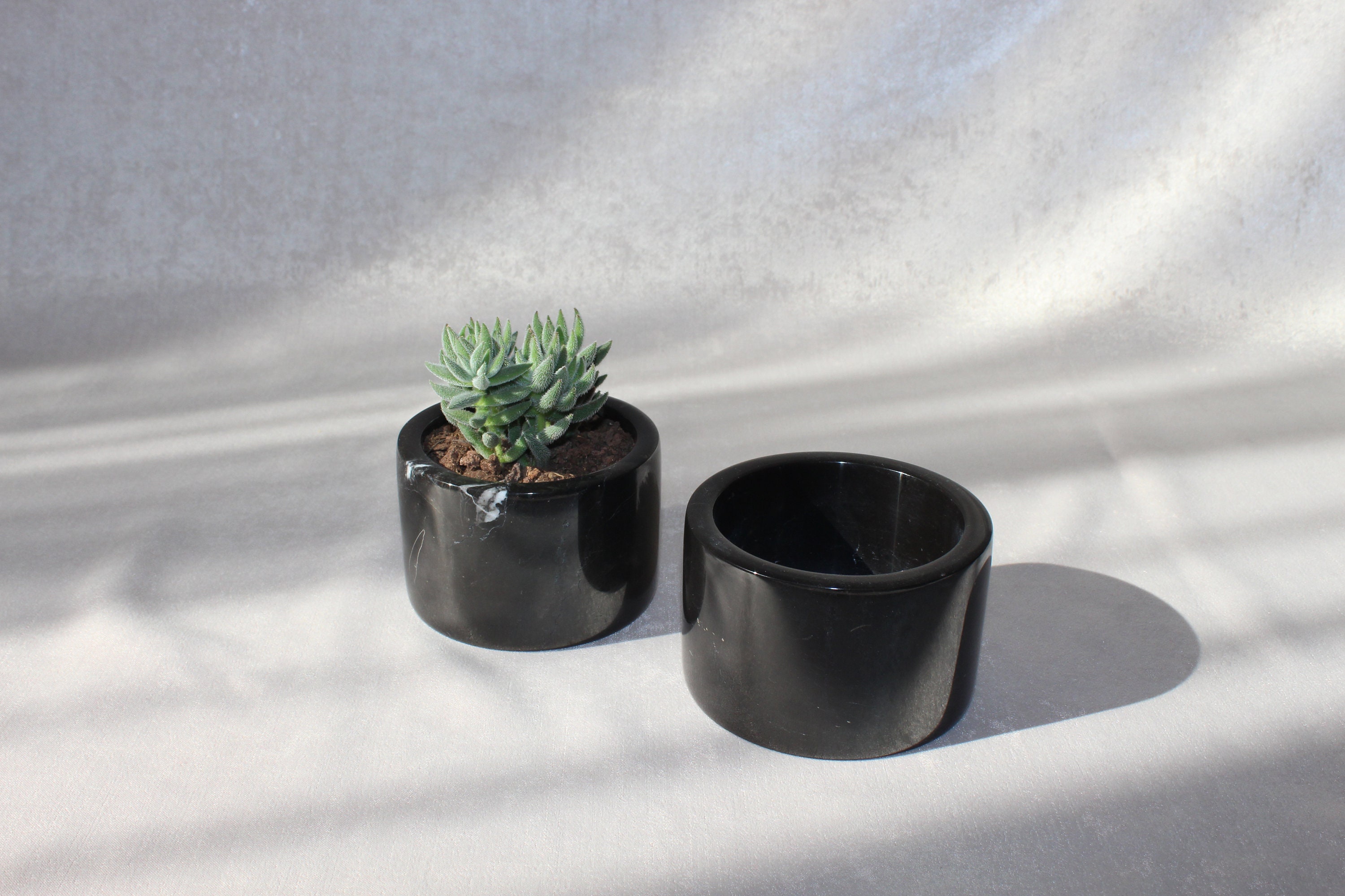 Marble Pot Original Grey Marble Pot Marble Vase Pots for - Etsy