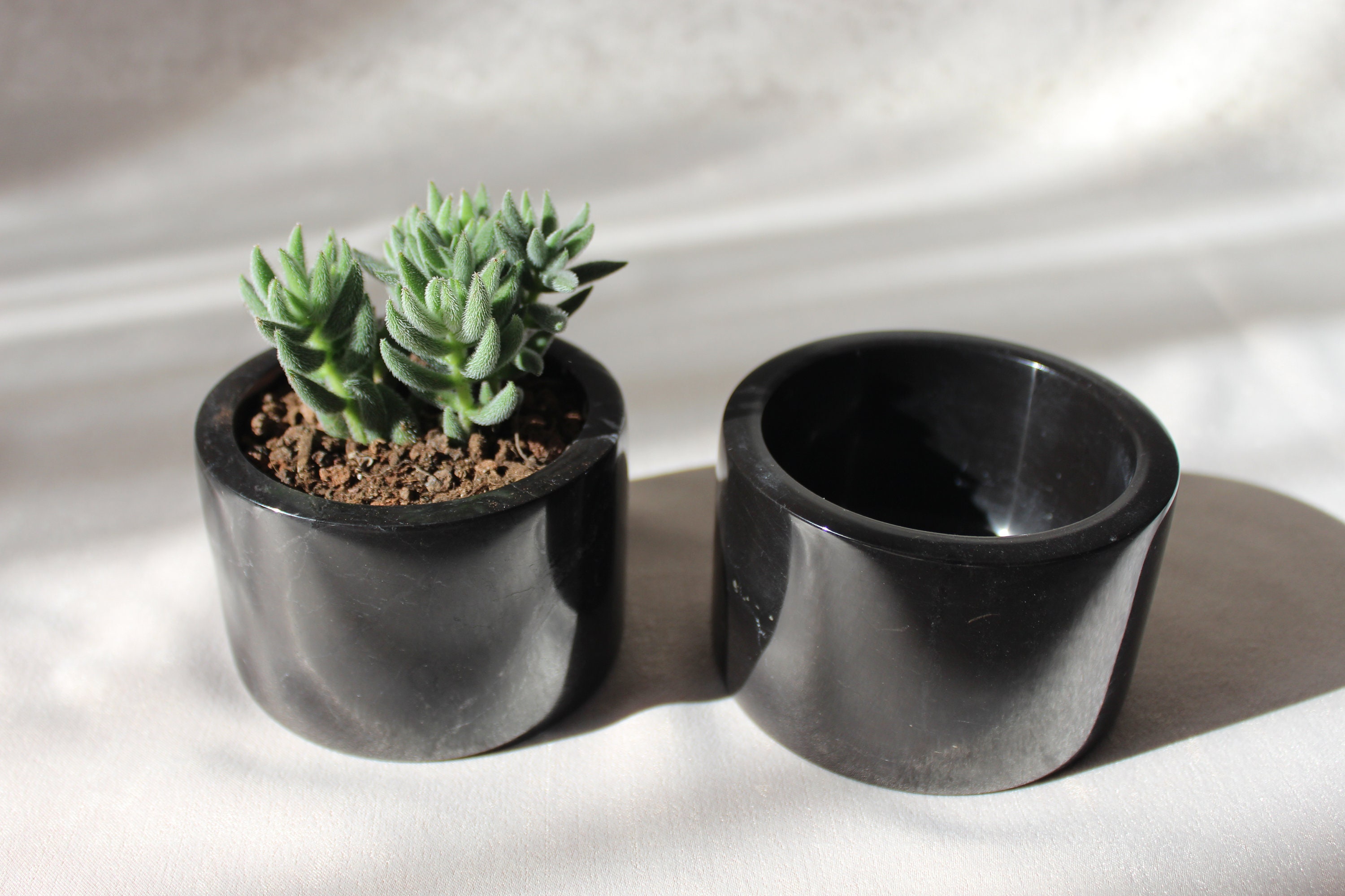 Marble Pot Original Grey Marble Pot Marble Vase Pots for - Etsy