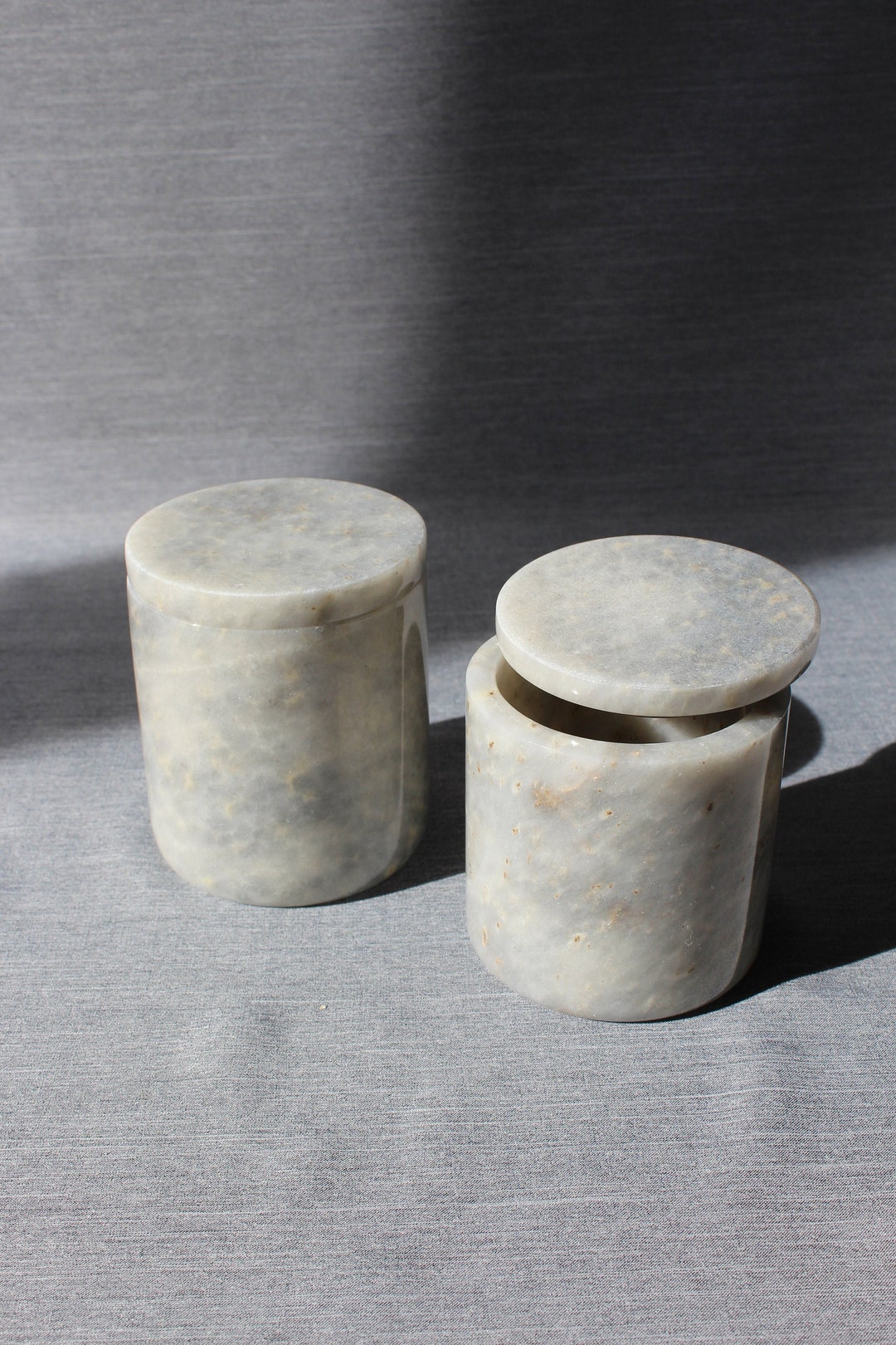 Marble Lidded Box, Jar With Lid, Natural Marble Stone, Original Marble ...