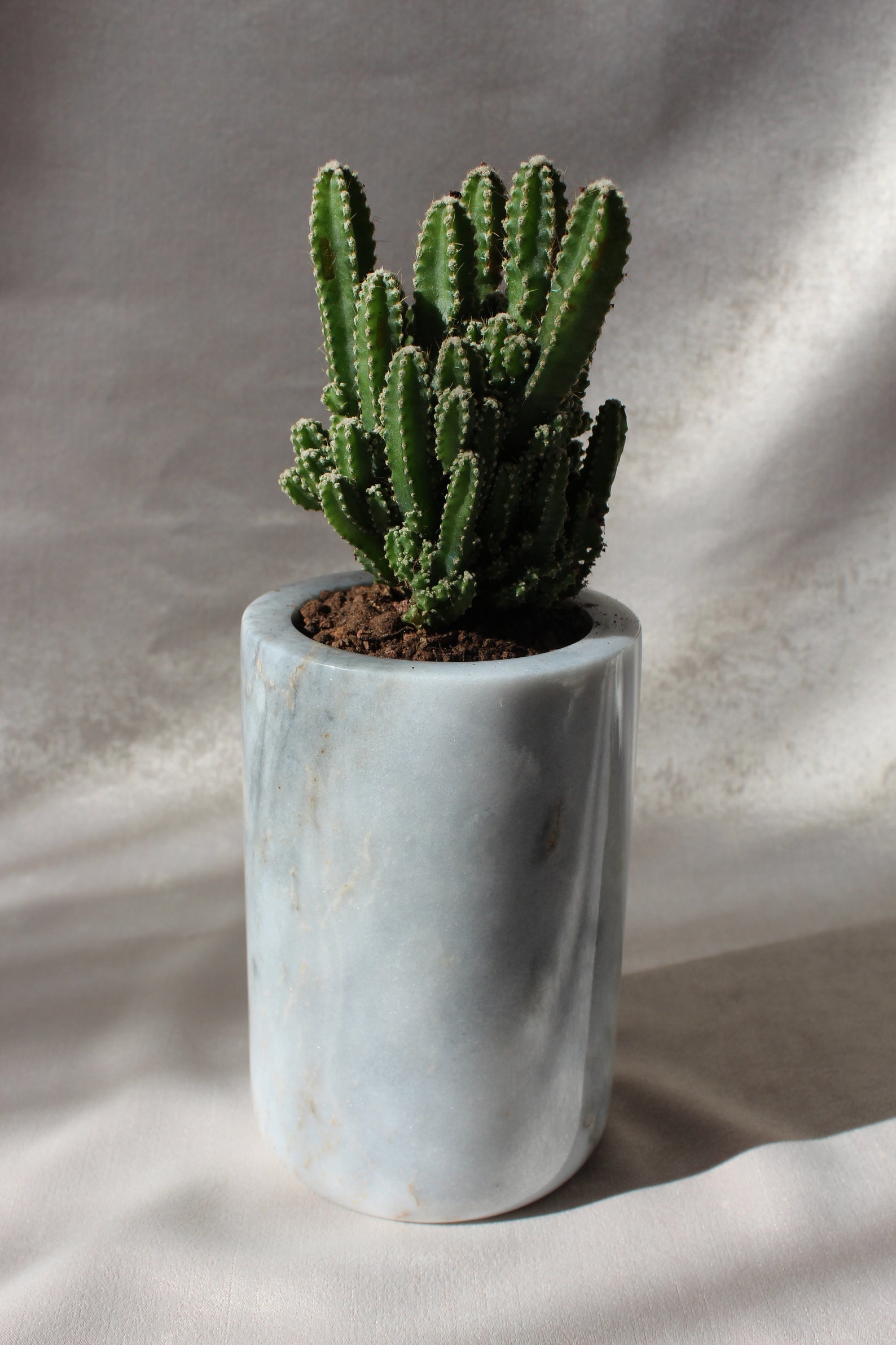 Marble Pot, Original Grey Marble Pot, Marble Vase, Pots for Plants ...