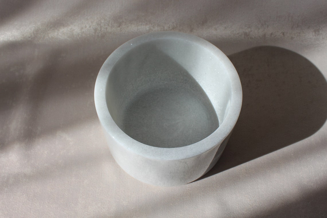 Marble Pot Original Grey Marble Pot Marble Vase Pots for - Etsy