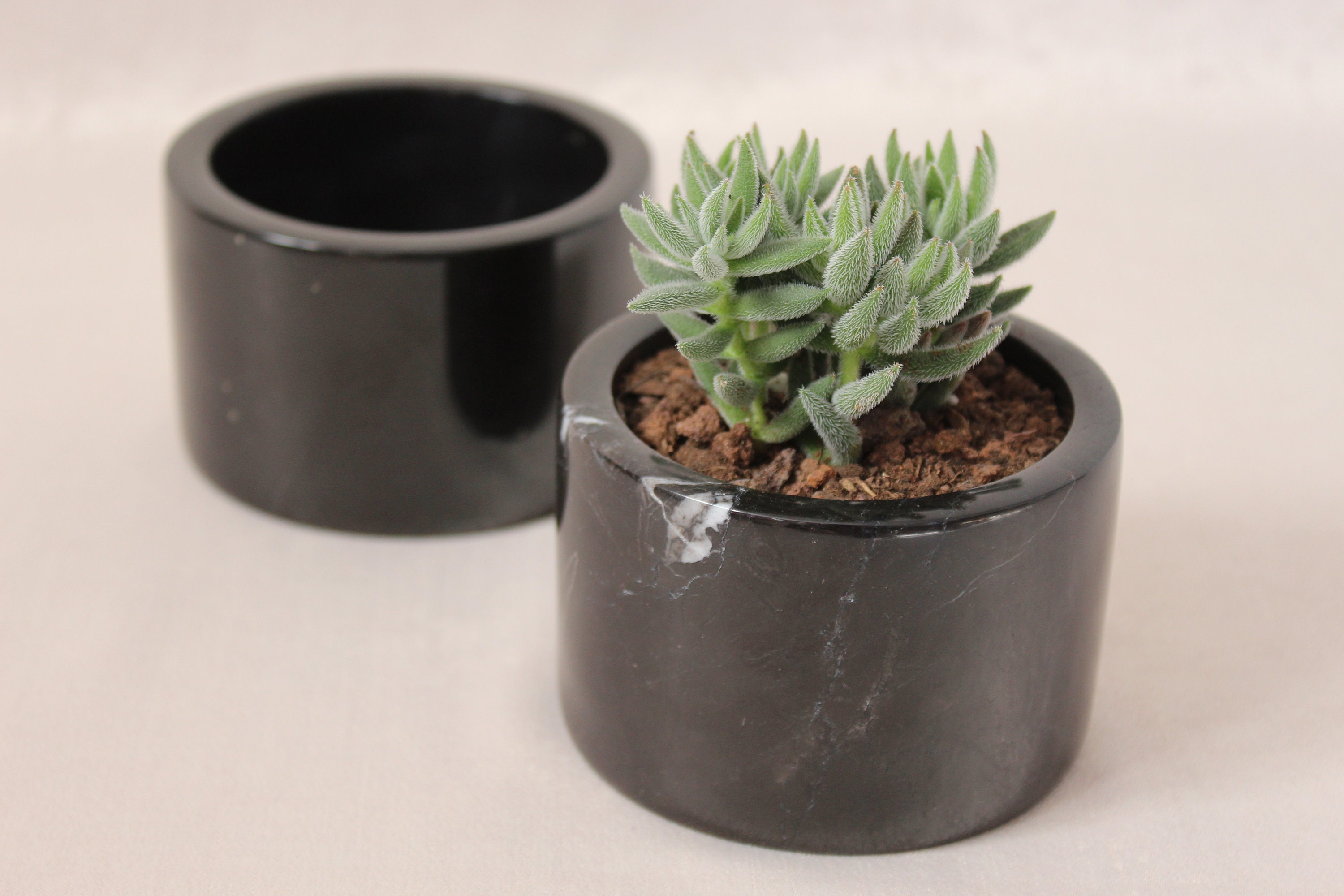 Marble Pot Original Grey Marble Pot Marble Vase Pots for - Etsy