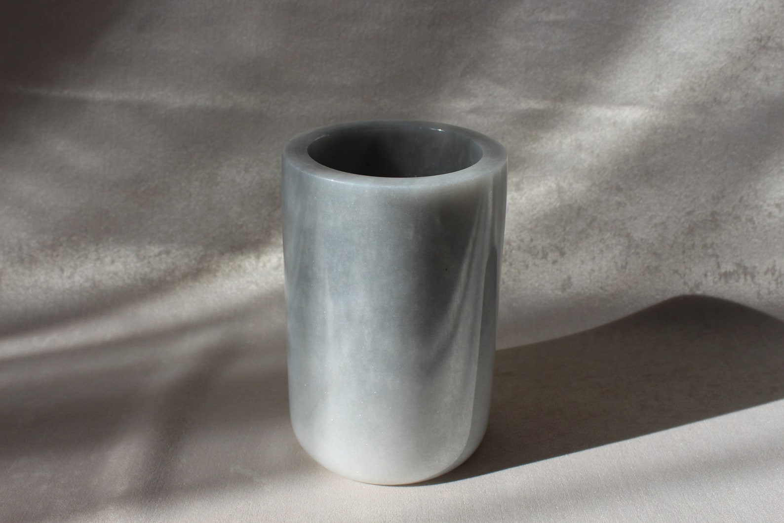 Marble Pot, Original Grey Marble Pot, Marble Vase, Pots for Plants ...