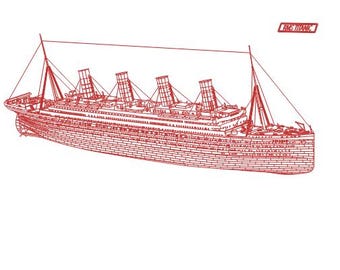 titanic perspective drawing