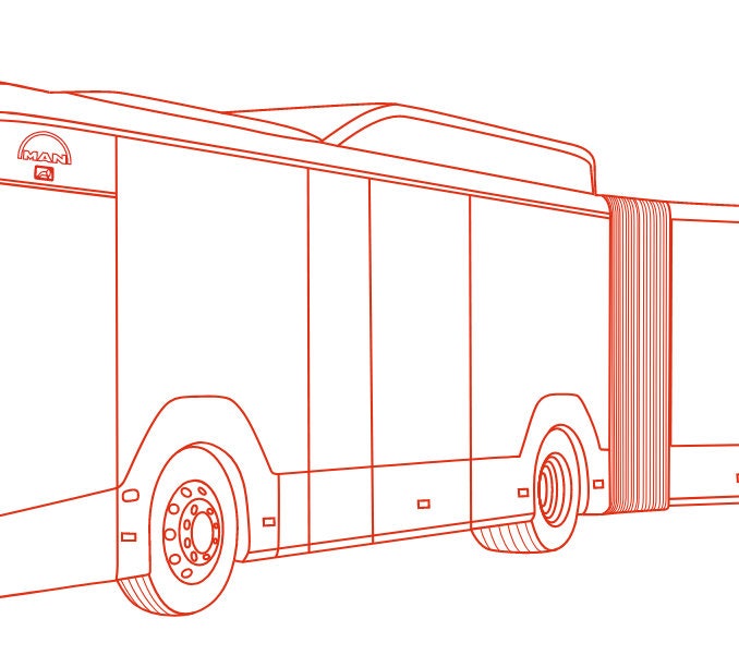 Bus, Vector Line Drawing Illustration, AI, Cdr, Dxf, Eps, Pdf Vector ...
