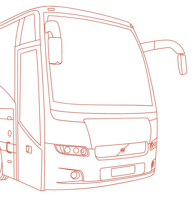 Coach Bus, Vector Line Drawing Illustration, AI, Cdr, Dxf, Eps, Pdf ...