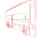 Coach Bus, Vector Line Drawing Illustration, AI, Cdr, Dxf, Eps, Pdf ...