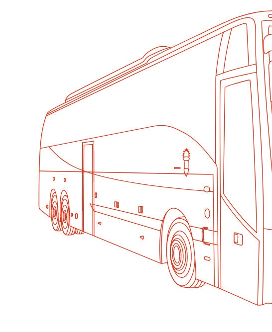 Coach Bus, Vector Line Drawing Illustration, AI, Cdr, Dxf, Eps, Pdf ...