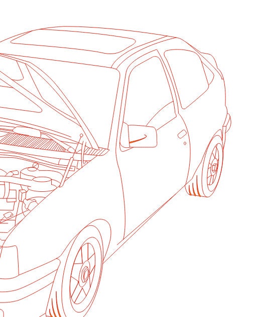 Car Digital, Vector Line Drawing Illustration, AI, CDR, DXF, Eps, Pdf ...