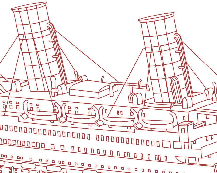 Titanic Vector, Vector Line Drawing Illustration, AI, Cdr, Dxf, Eps ...