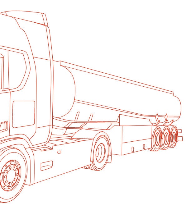 Truck Fuel Tank, Vector Line Drawing Illustration, AI, CDR, DXF, Eps ...