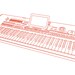 Synthesizer, Vector Line Drawing Illustration, AI, Cdr, Dxf, Eps, Pdf ...