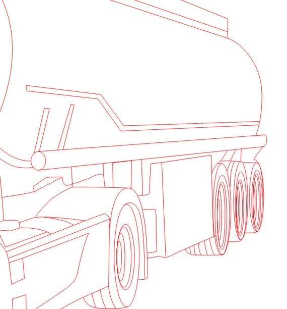 Tanker Truck Drawing