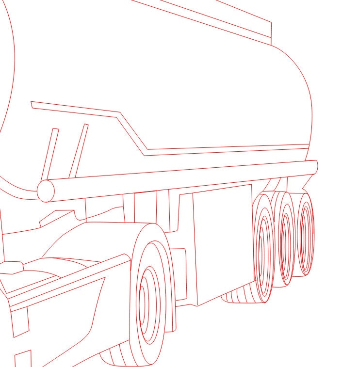 Tank Truck Vector, Vector Line Drawing Illustration, AI, CDR, DXF, Eps ...