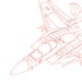 F-15 Strike Eagle Vector Line Art (digital Download) - Etsy