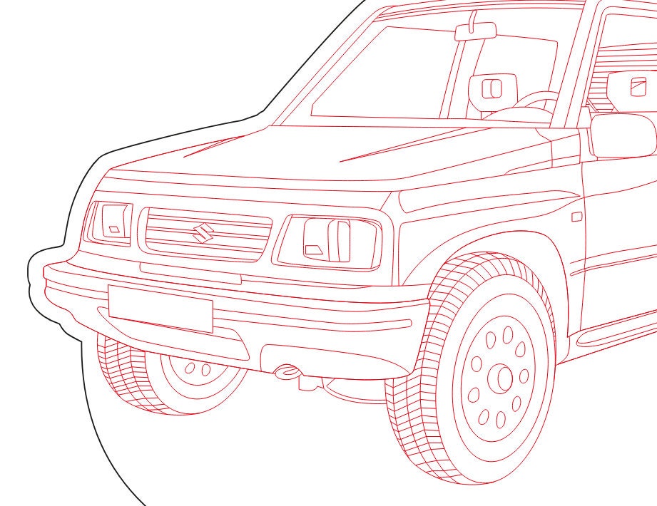 Pickup Truck, Vector Line Drawing Illustration, AI, CDR, DXF, Eps, Pdf ...