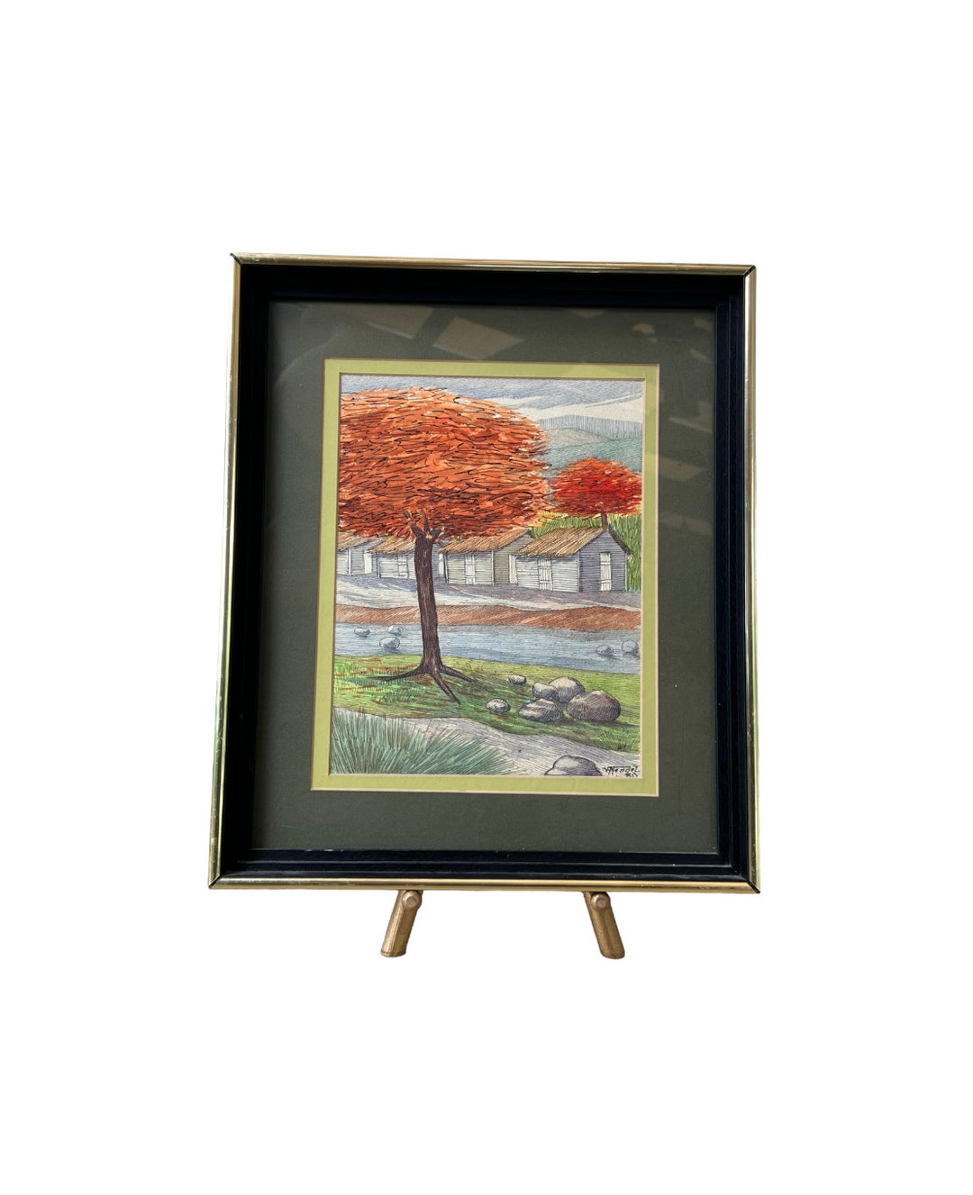 Flamboyant / Royal Poinciana Trees Watercolor Painting by V. Mendez - Etsy