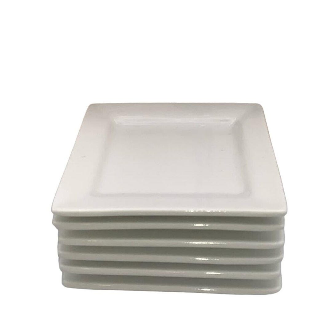 2 Dozen 4 Square Porcelain Micro Plates libbey SL-114 New in Box - Etsy