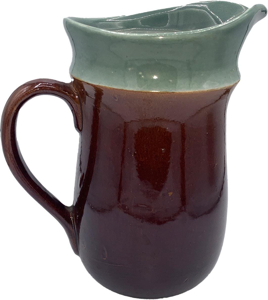 Vintage 1940s RED WING Pottery OOMPH 9 Brown/green Water Pitcher - Etsy
