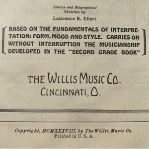 Vintage John Thompson's Modern Course for the Piano Third Grade Book ...