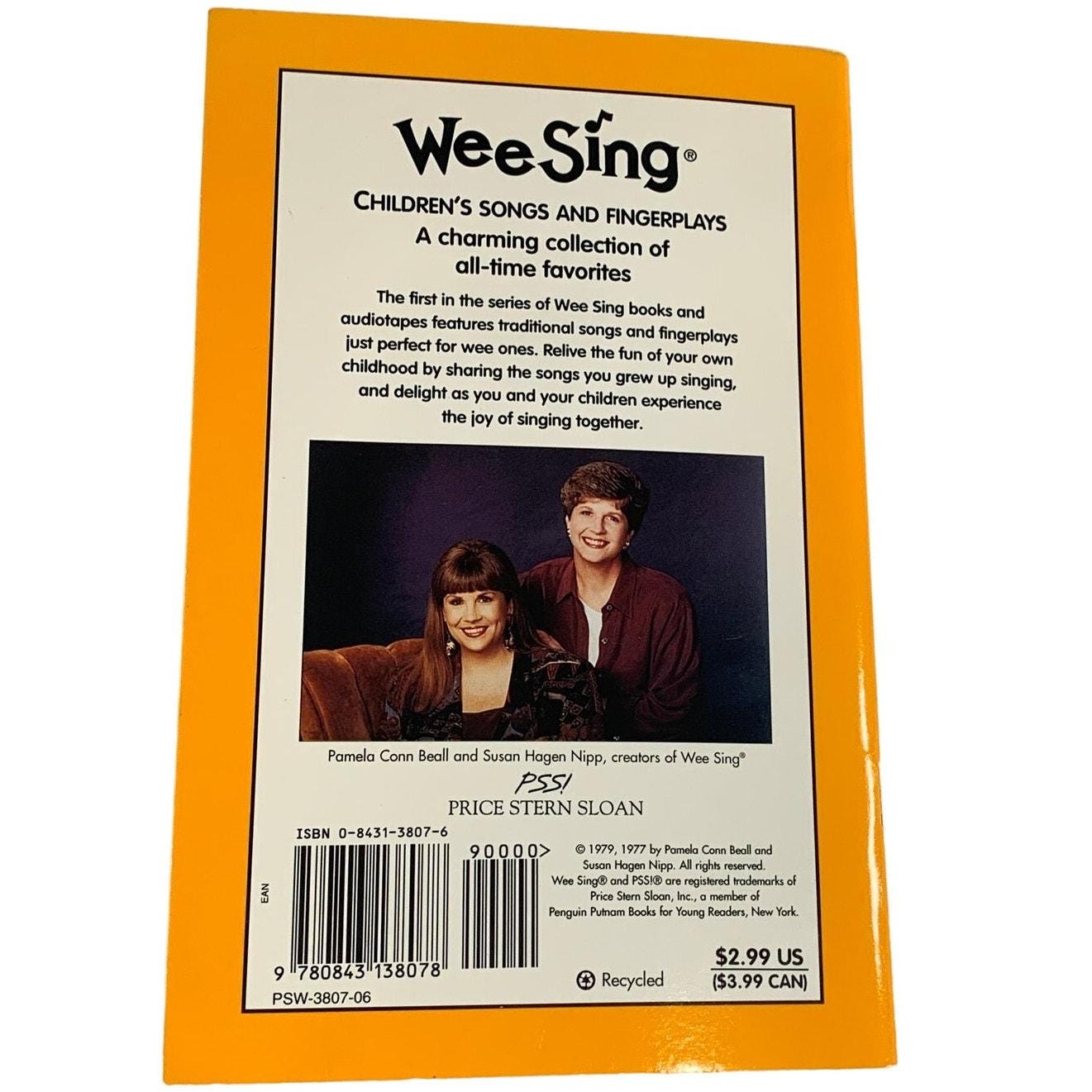 Vintage 1980s Wee Sing Children's Songs Fingerplays Songbook Price ...