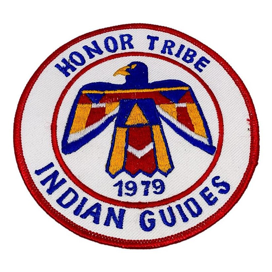 YMCA Indian Guides Honor Tribe Vintage 1979 4.5" Round Embroidered ...