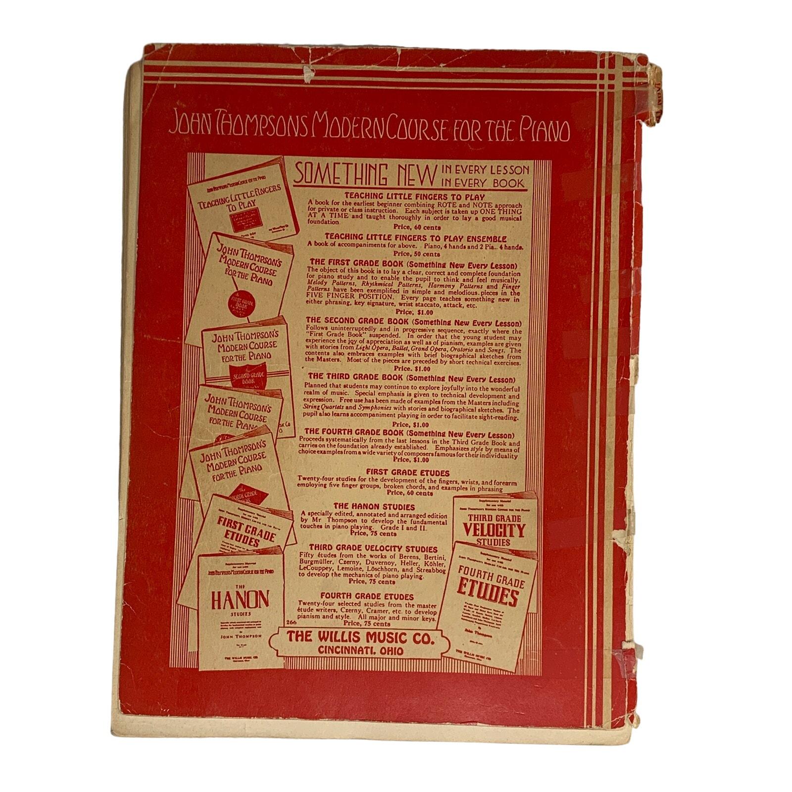 Vintage John Thompson's Modern Course for the Piano Third Grade Book ...