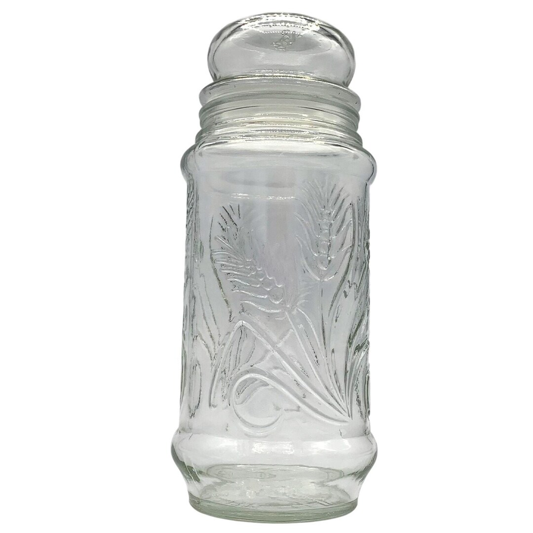 Vintage Anchor Hocking Planters Mr. Peanut Decorative Glass Jar W/wheat ...
