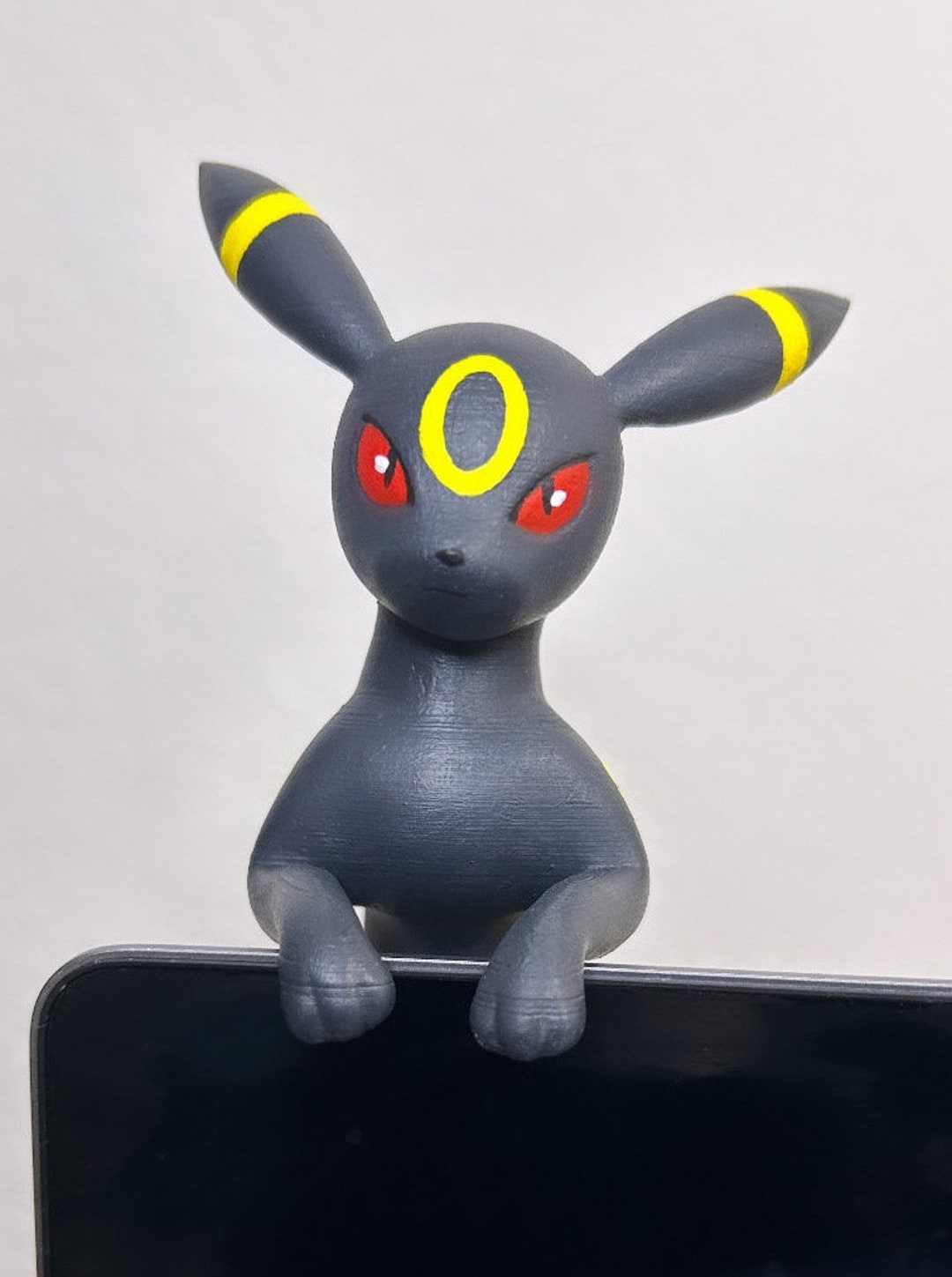 3D Printed Black Cat Figurine Computer Monitor Figure Screen Monitor ...