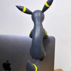 3D Printed Black Cat Figurine Computer Monitor Figure Screen Monitor ...