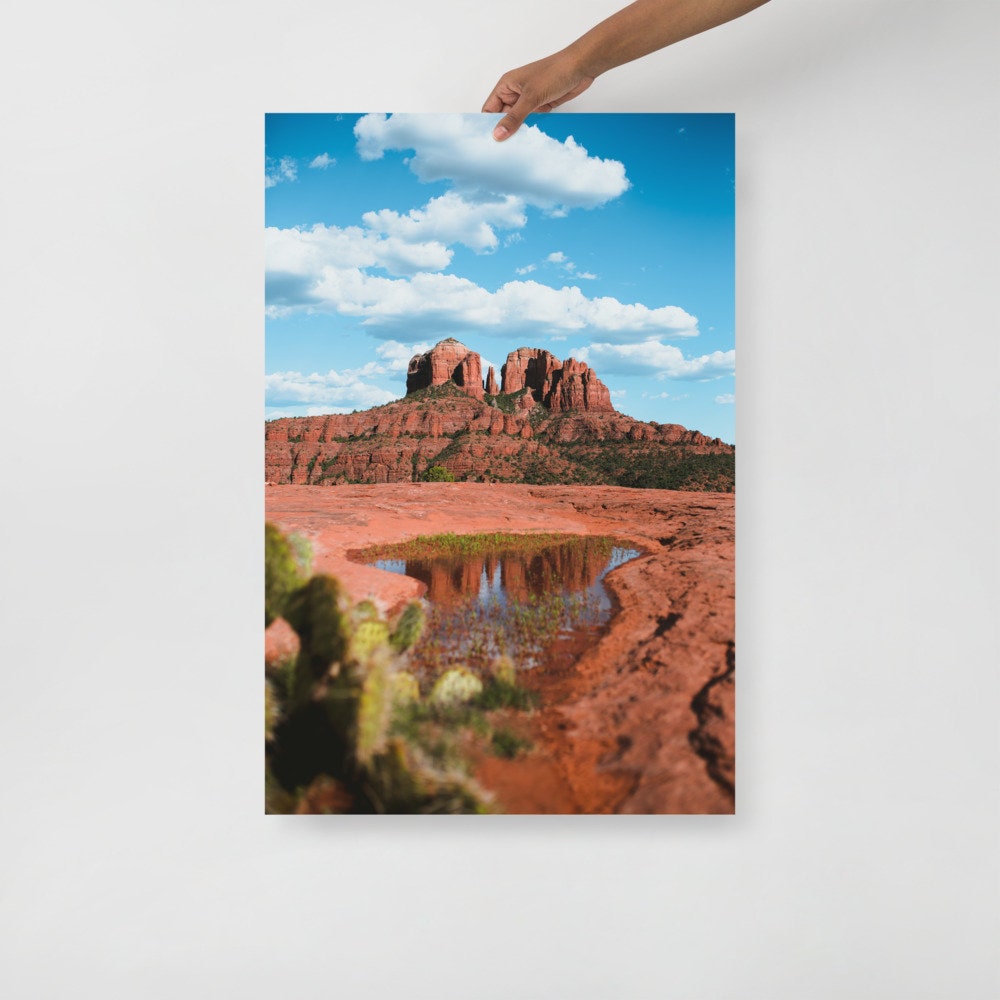Cathedral Rock Reflection Prints, Multiple Sizes - Etsy