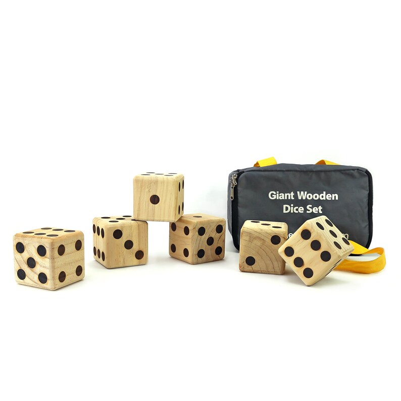 Giant Wooden Dice burned Pips | Etsy