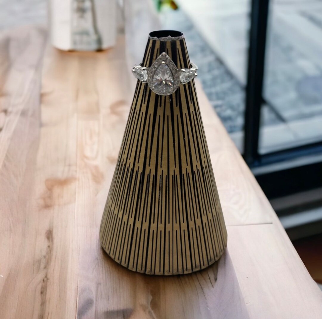 Ring Cone/wooden Ring Cone/ring Photo Prop/ring Display/craft Fair ...