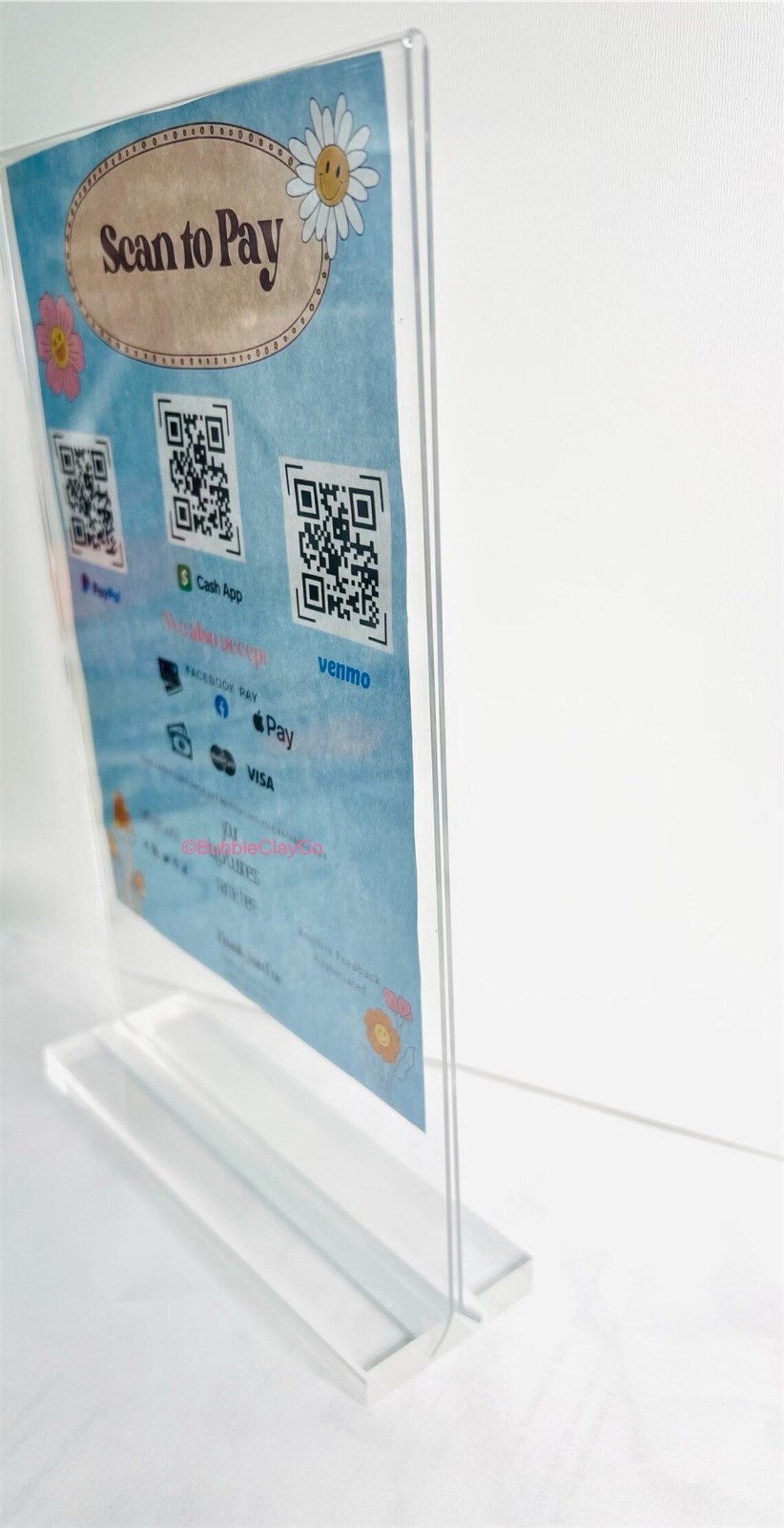 Scan to Pay Sign/scan to Pay Festival Sign/craft Show - Etsy