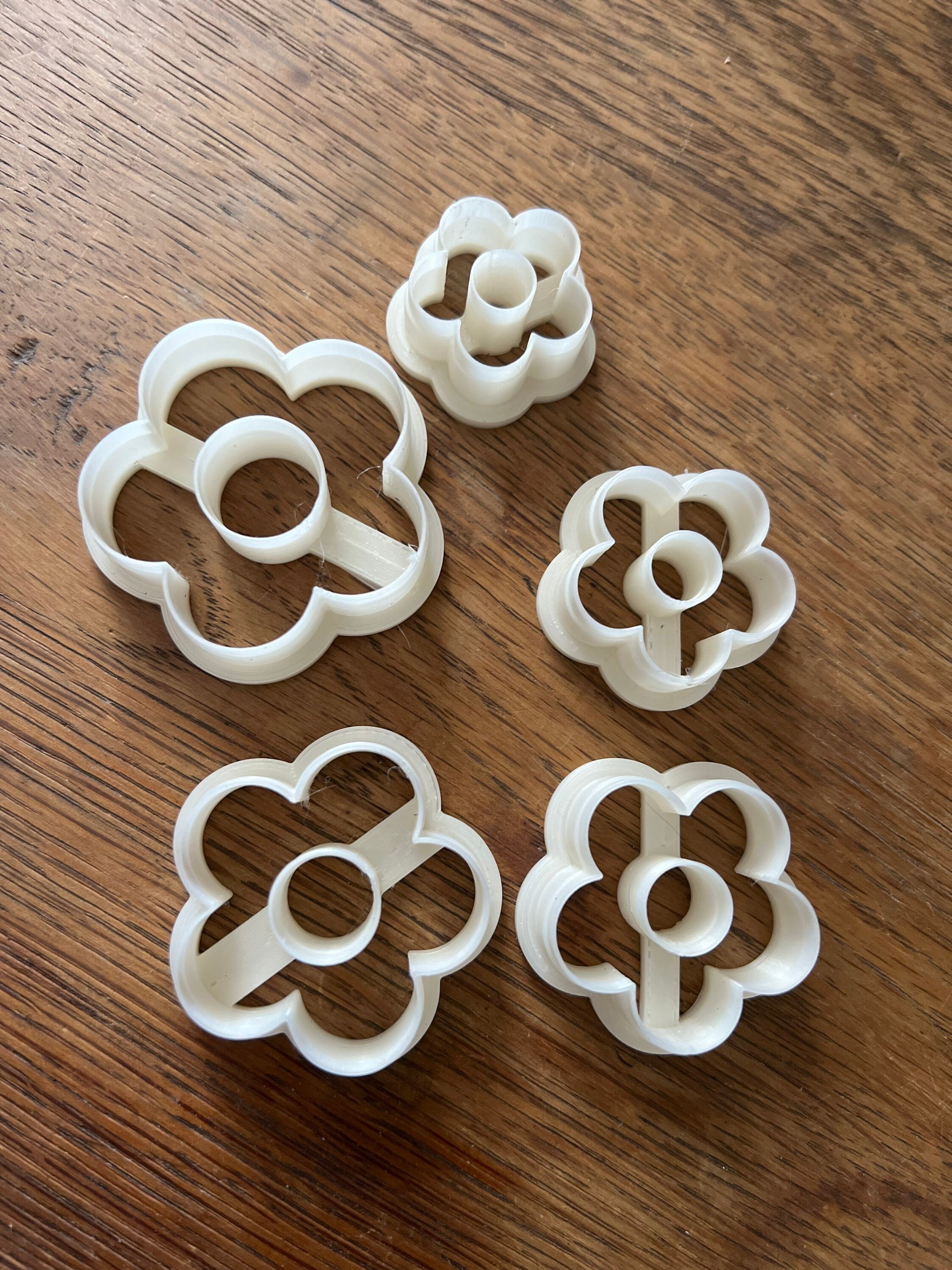 Polymer Clay Cutters/ Flower Clay Cutters/ Flower Donut - Etsy