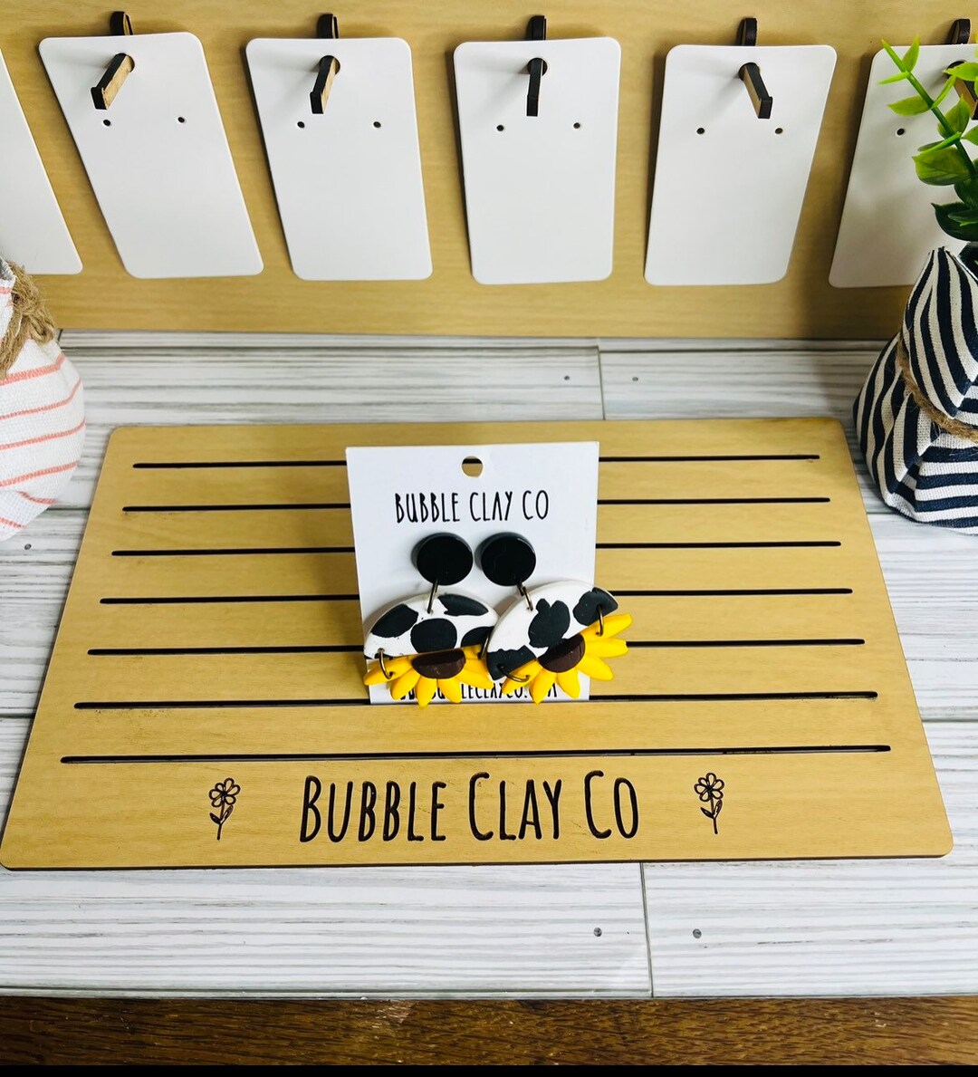 Craft Fair Earring Display Stand/vendor Earring Display /retail Earring ...