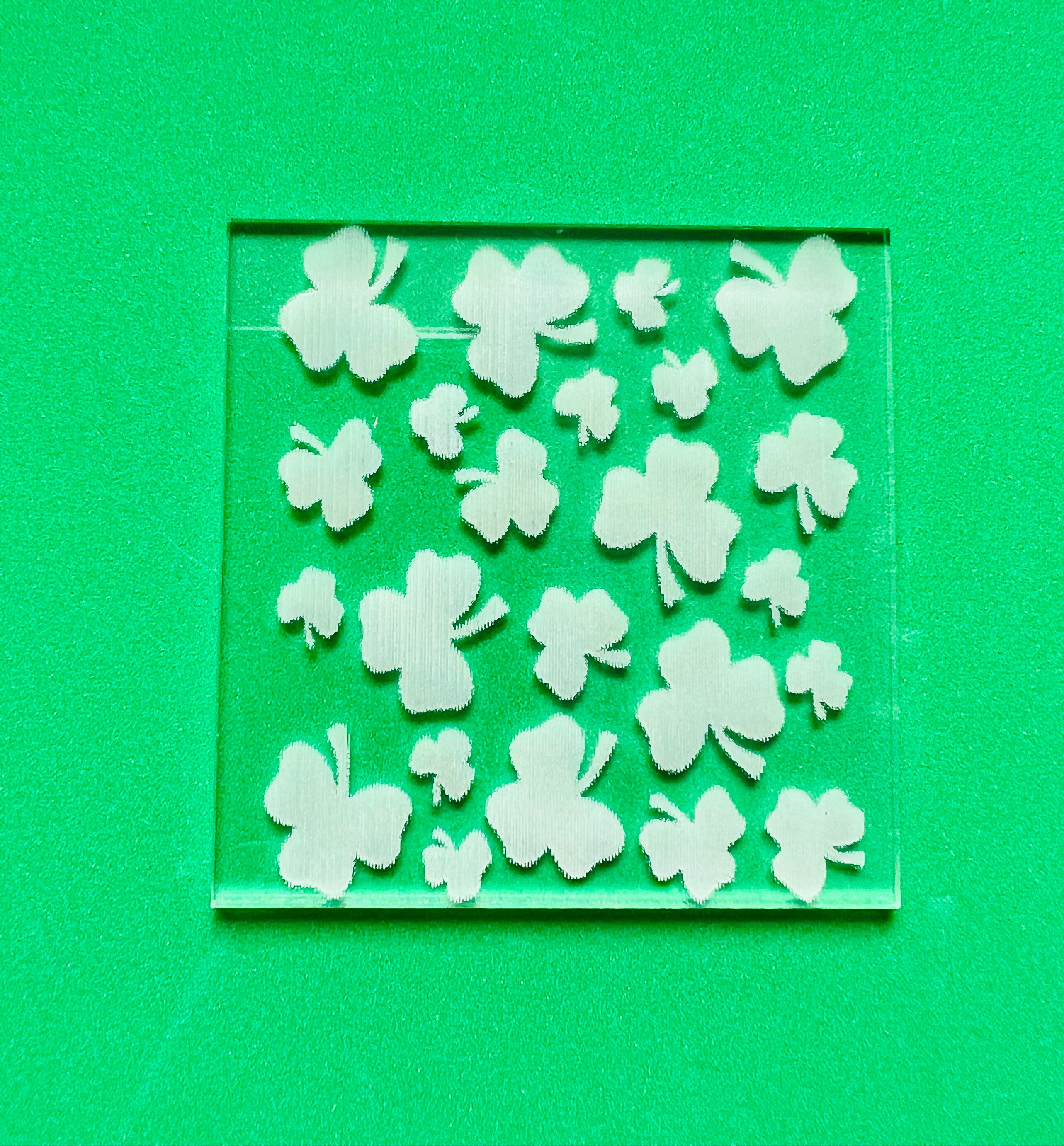 Shamrock Texture Stamp/clay Texture Tile/clay Embossing | Etsy