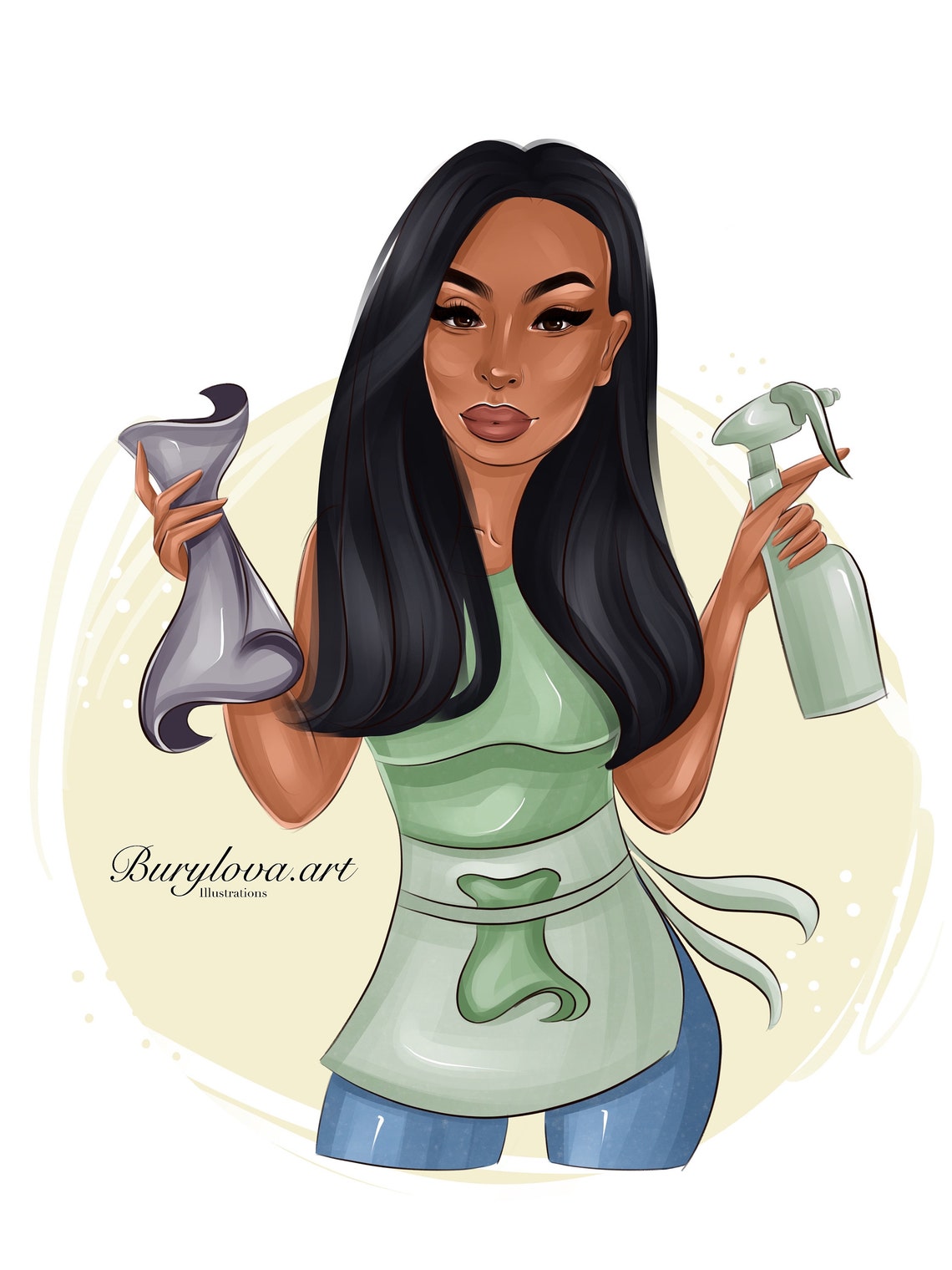 Perruque Boutique Logo Design Logo coiffeur Coiffure Logo | Etsy