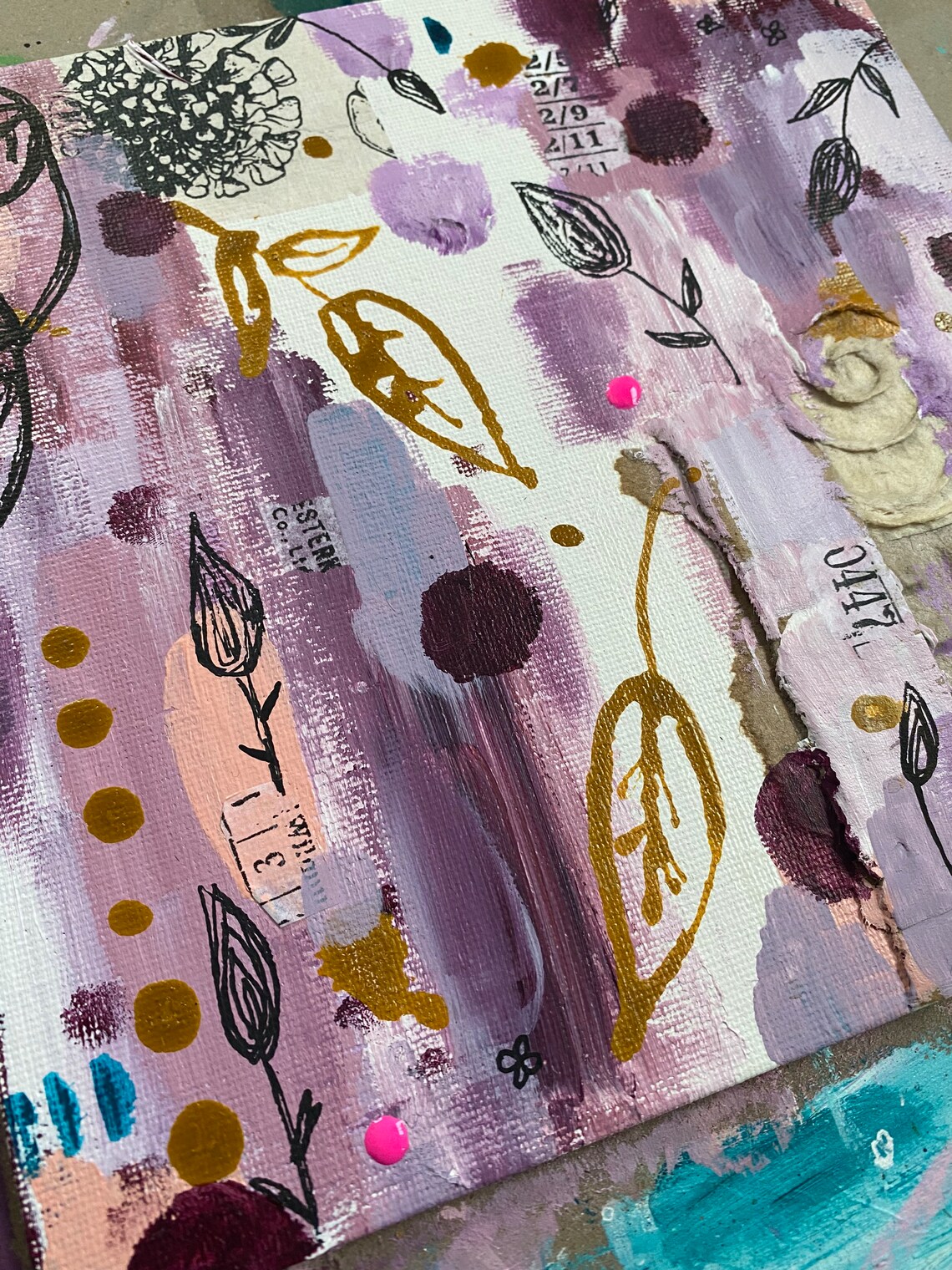 Bespoke Painting, 30 X 30cm on Handmade Paper. - Etsy