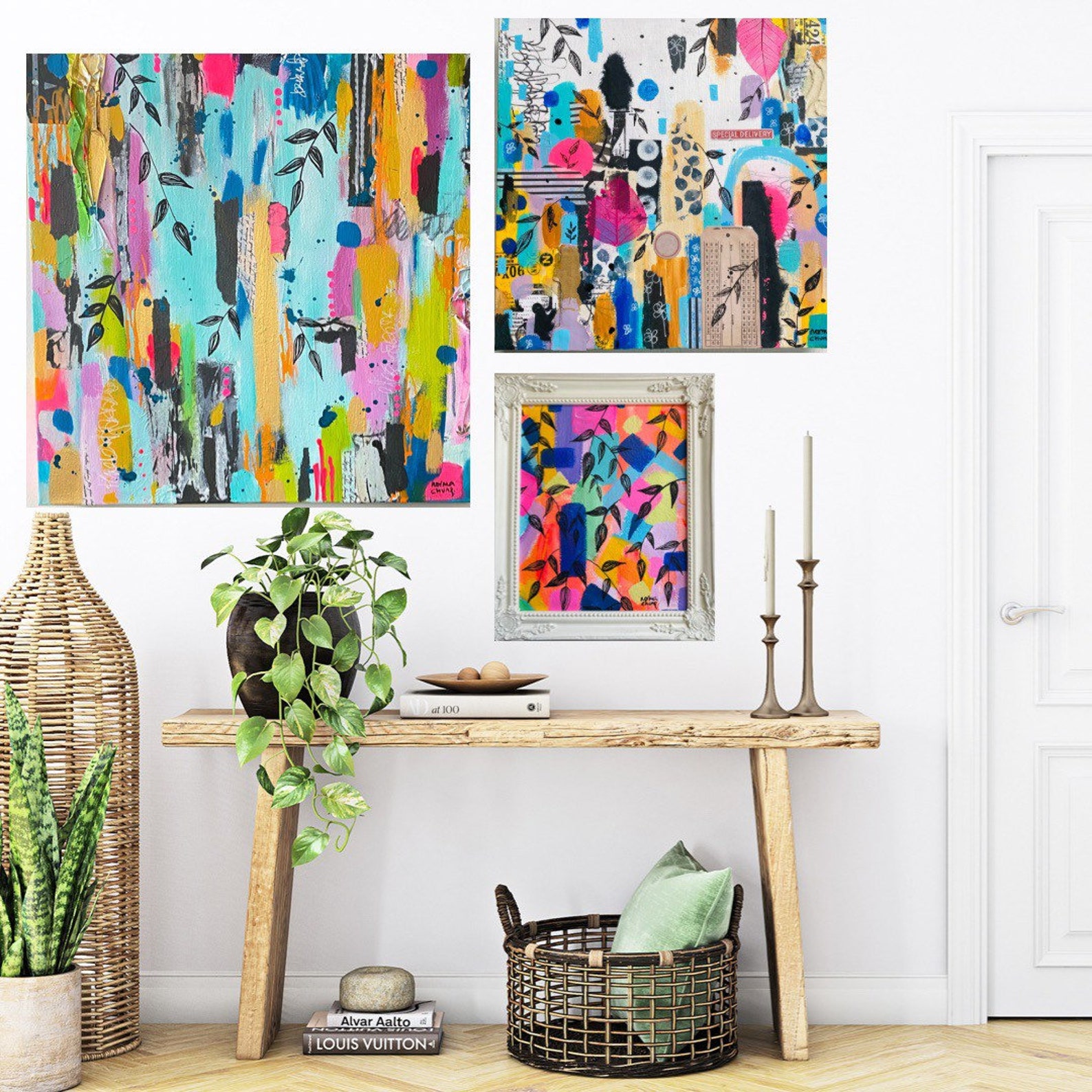 Bespoke Painting, 30 X 30cm on Handmade Paper. - Etsy