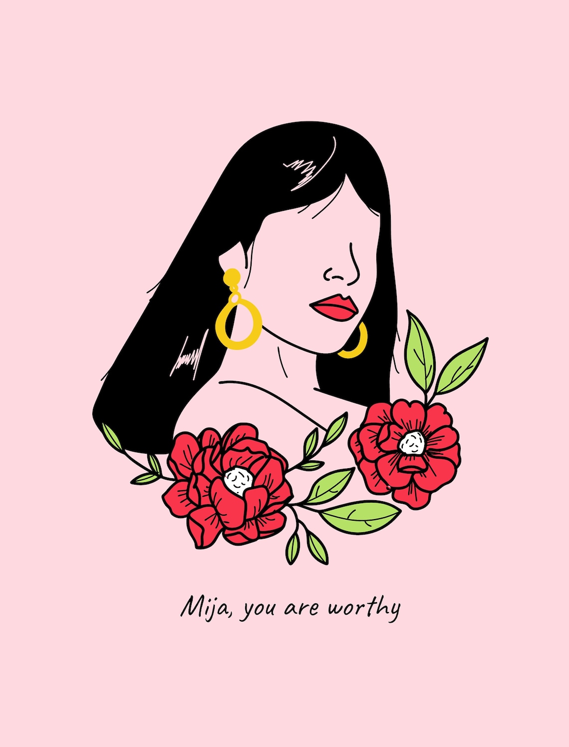 Latina Art Latinx Illustration Art Art in Spanish - Etsy