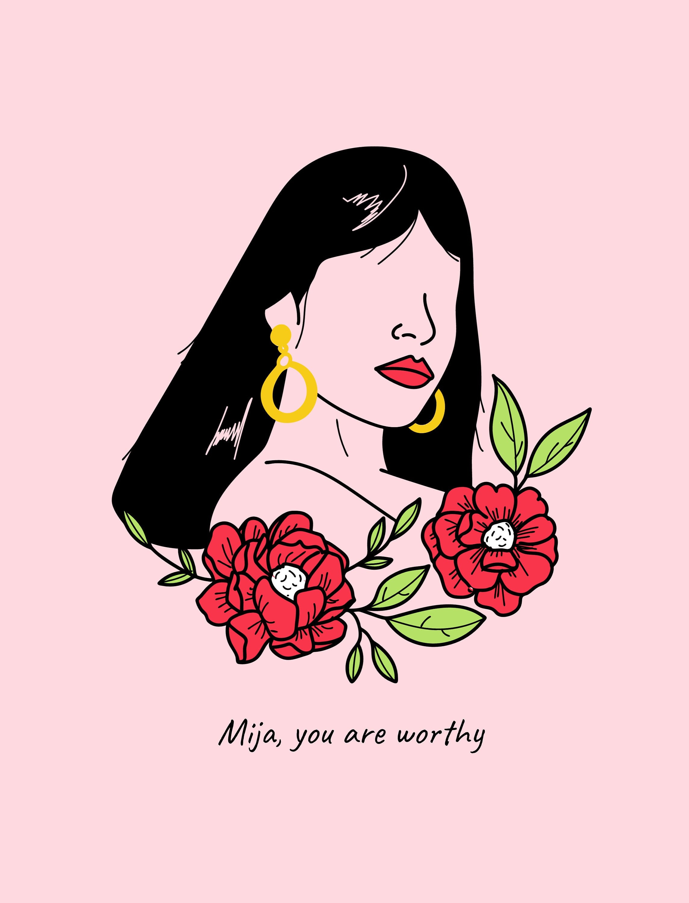 Latina Art Latinx Illustration Art Art In Spanish | Etsy