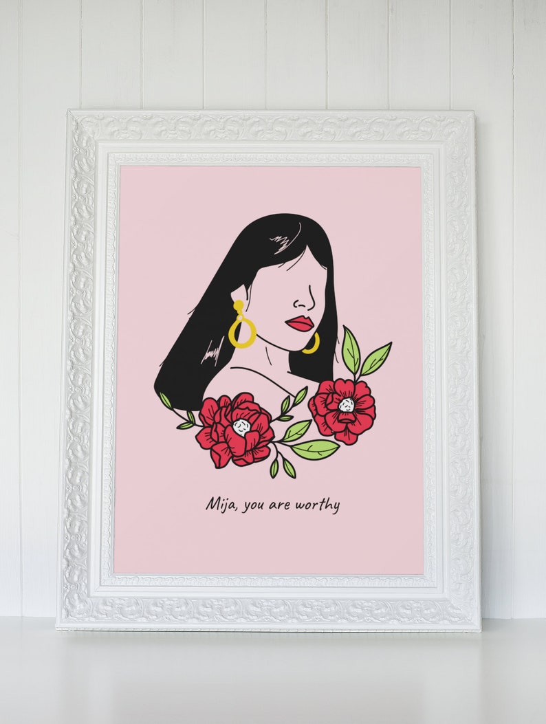 Latina Art Latinx Illustration Art Art In Spanish | Etsy