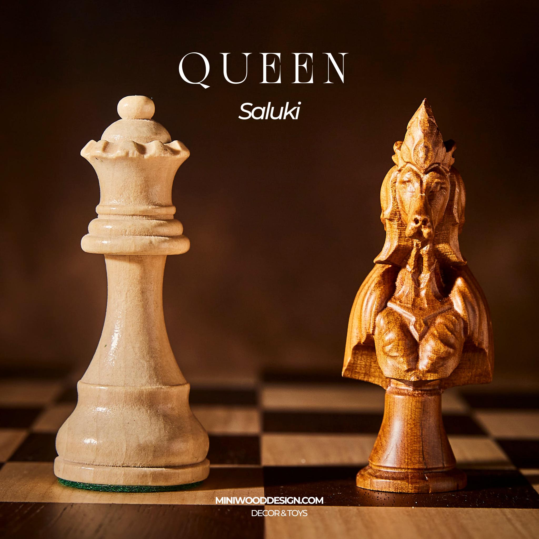 Dog Themed Chess Pieces Wooden Chess Pieces Premium Chess Pieces Dog ...