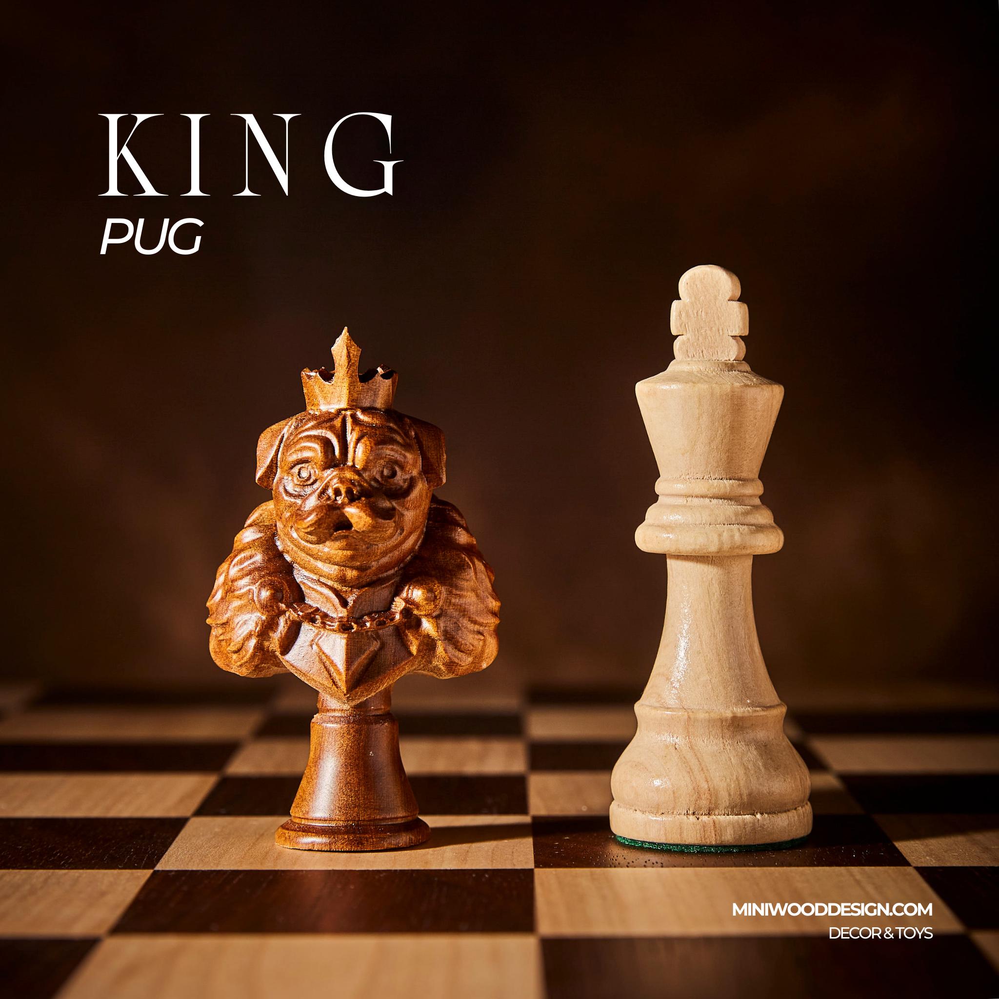 Dog Themed Chess Pieces Wooden Chess Pieces Premium Chess Pieces Dog ...