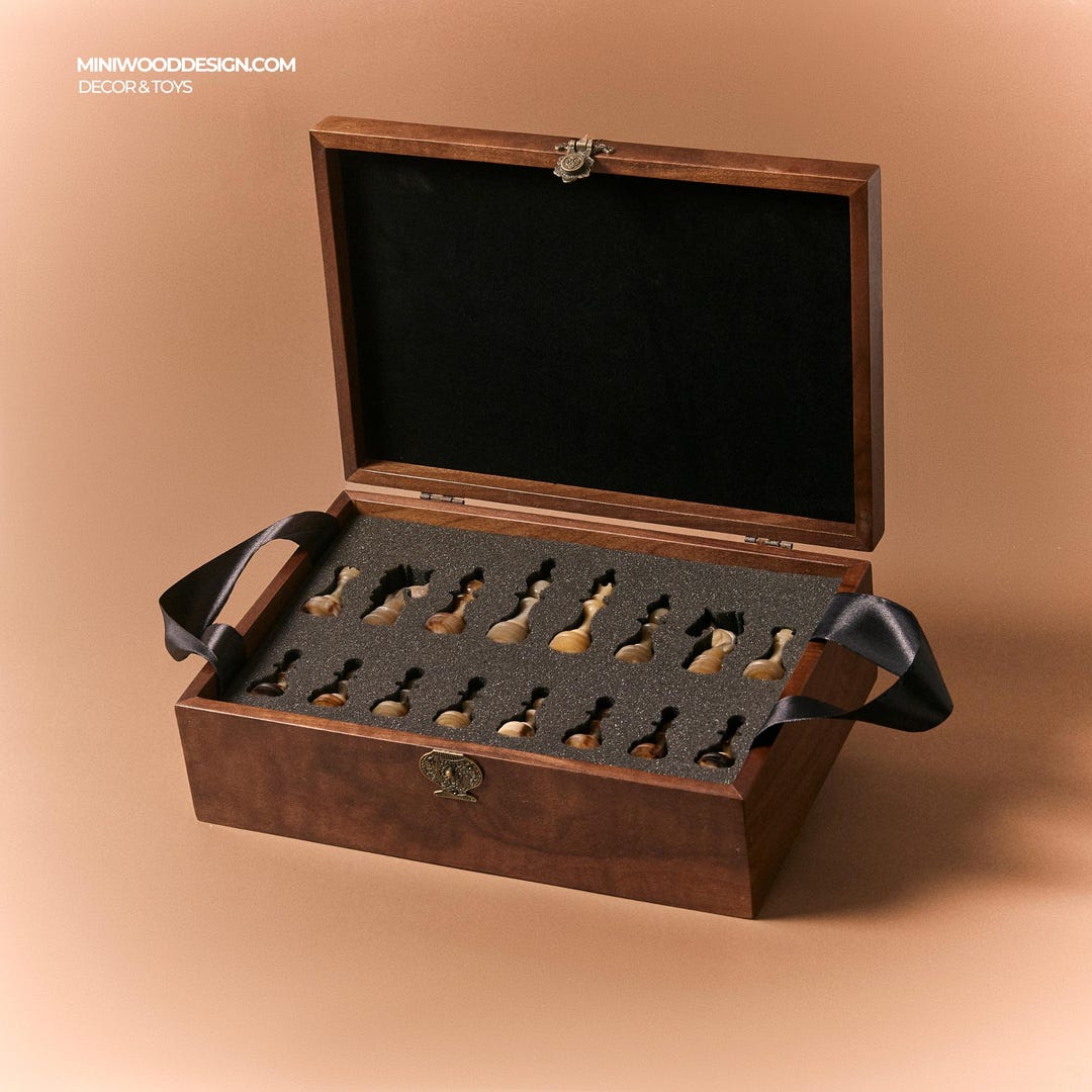 Wooden Storage Chess Box With Luxury Protective Foam | Wooden Storage ...